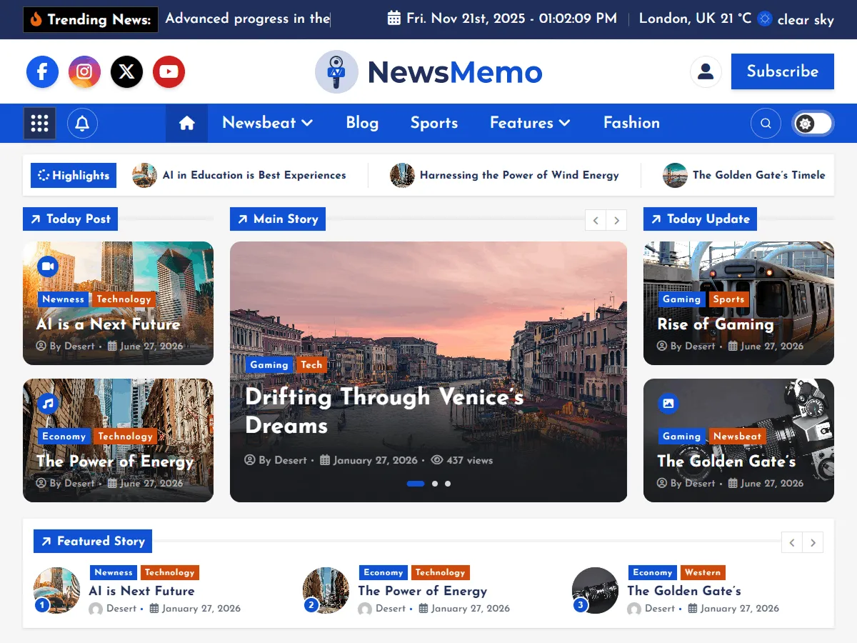 NewsMemo Free - Desert Themes